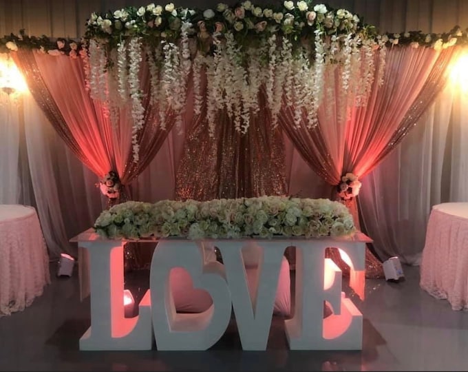 Large Foam Love Letters Table Base, Weddings, Proposals, Anniversary ...