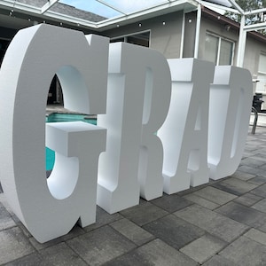 Grad Letters Table Base | Graduation | Events - Etsy