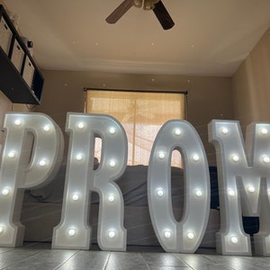 Prom Marquee Letters - Etsy