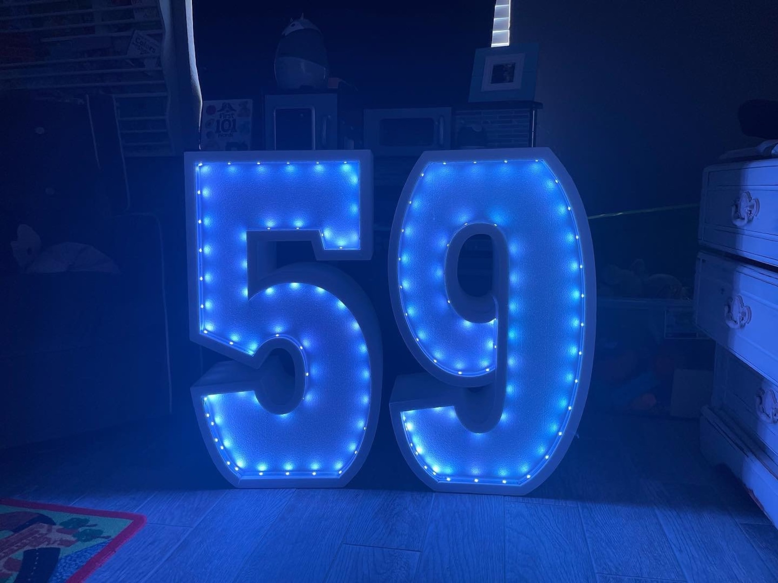 Marquee Numbers - Etsy