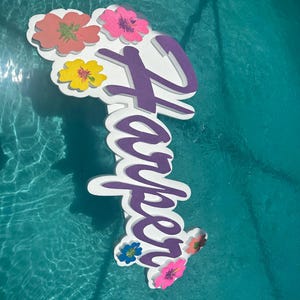 Custom Pool Signs, Logos, Pool Floating Names, Birthday, Company ...