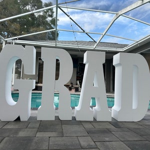 Grad Letters Table Base | Graduation | Events - Etsy