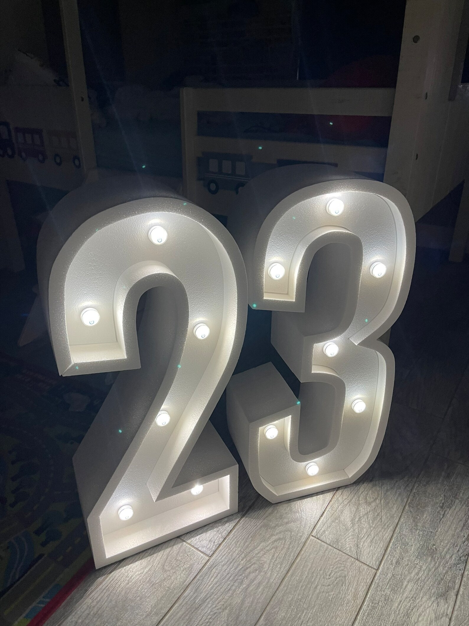 Marquee Numbers - Etsy