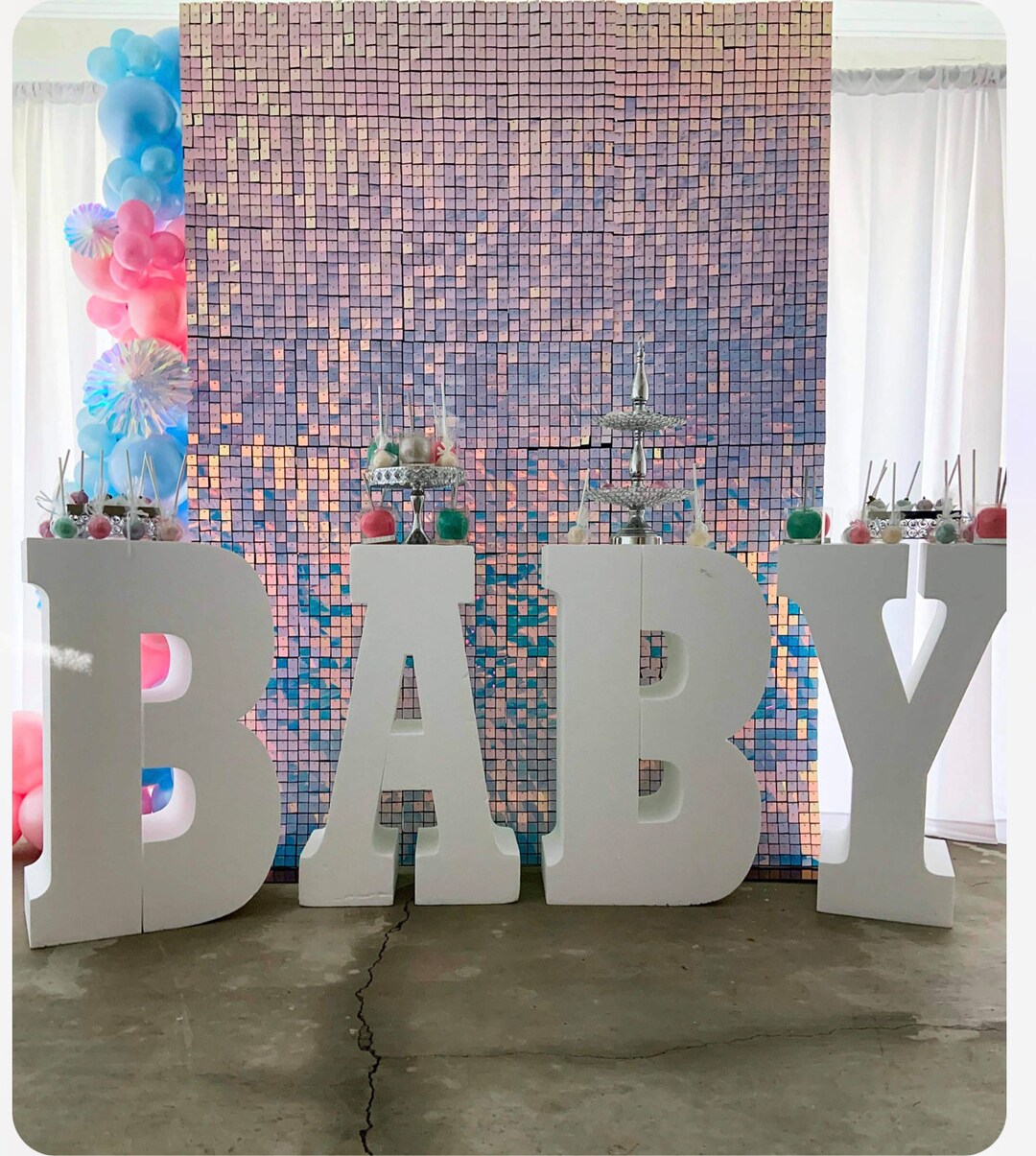 Baby Shower Letters, Gender Reveal, Huge Letters - Etsy
