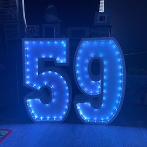 Marquee Light up Numbers - Etsy