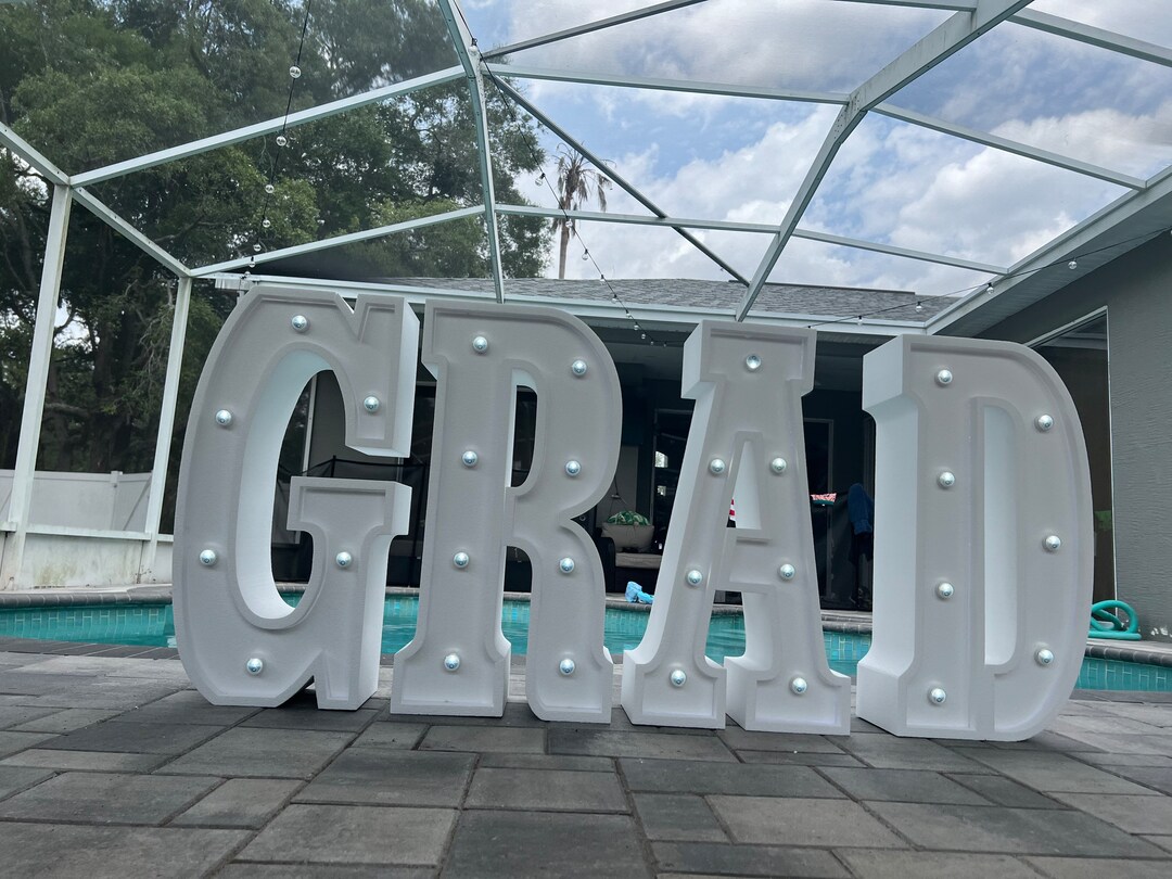 Grad Marquee Letters - Etsy