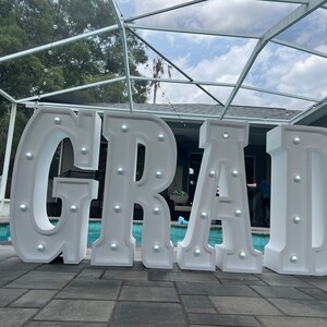 Grad Marquee Letters - Etsy