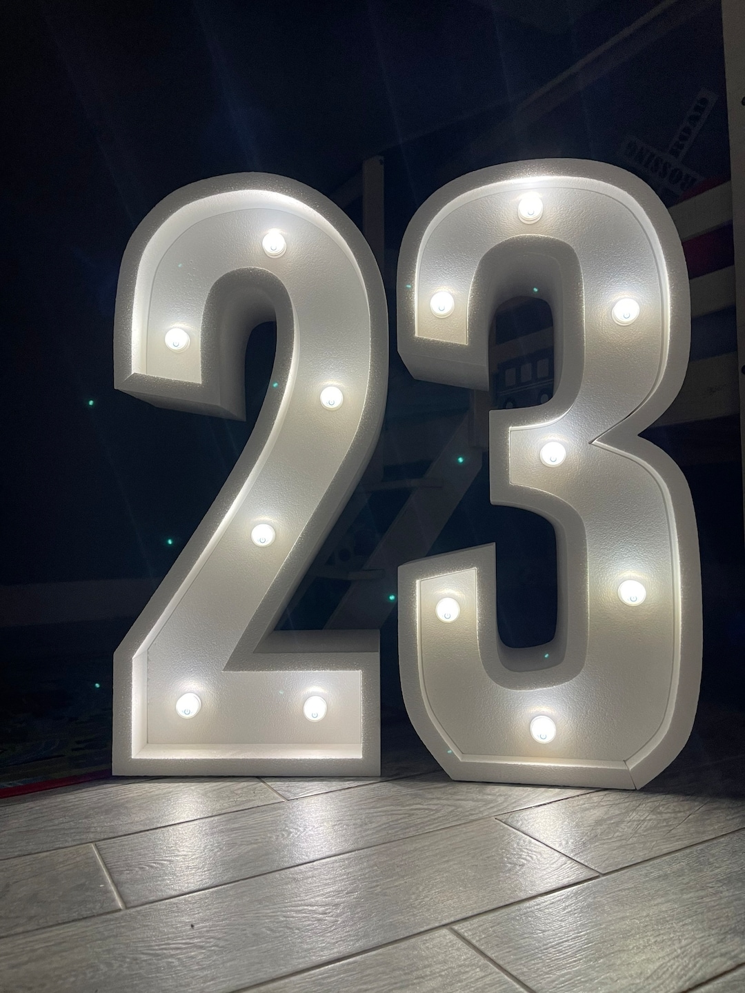 Marquee Numbers - Etsy