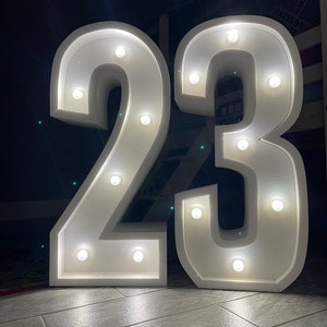 Marquee Numbers - Etsy