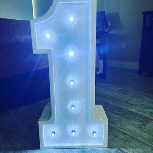 Marquee Light up Numbers - Etsy