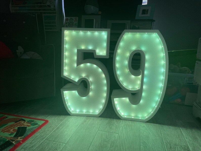 Marquee Numbers - Etsy