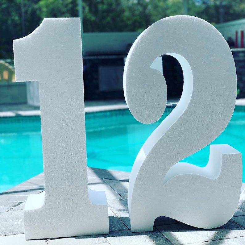 Giant Numbers - Etsy