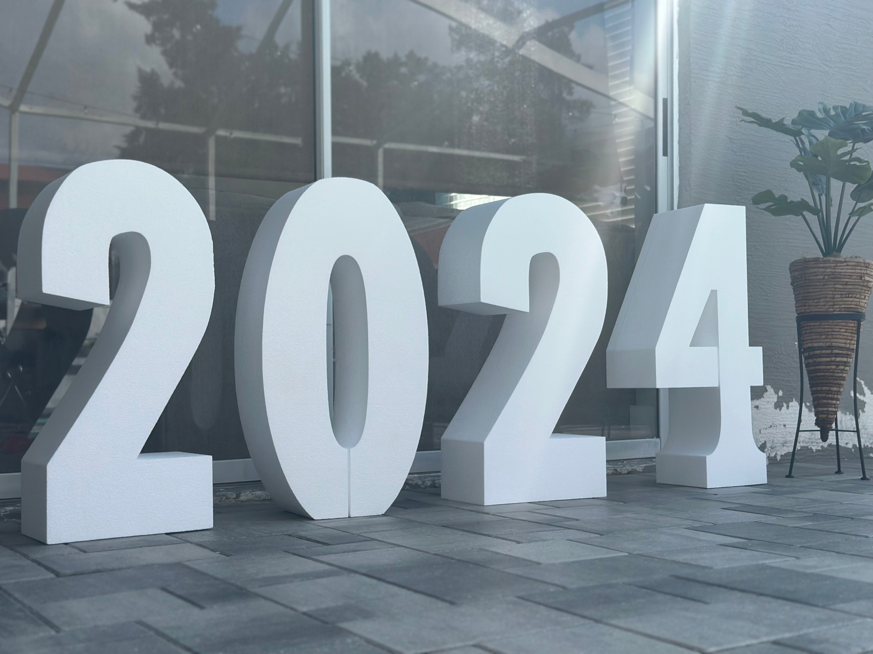 Huge Table Base Foam Numbers 2024 Graduation | Party Decor | Dessert ...