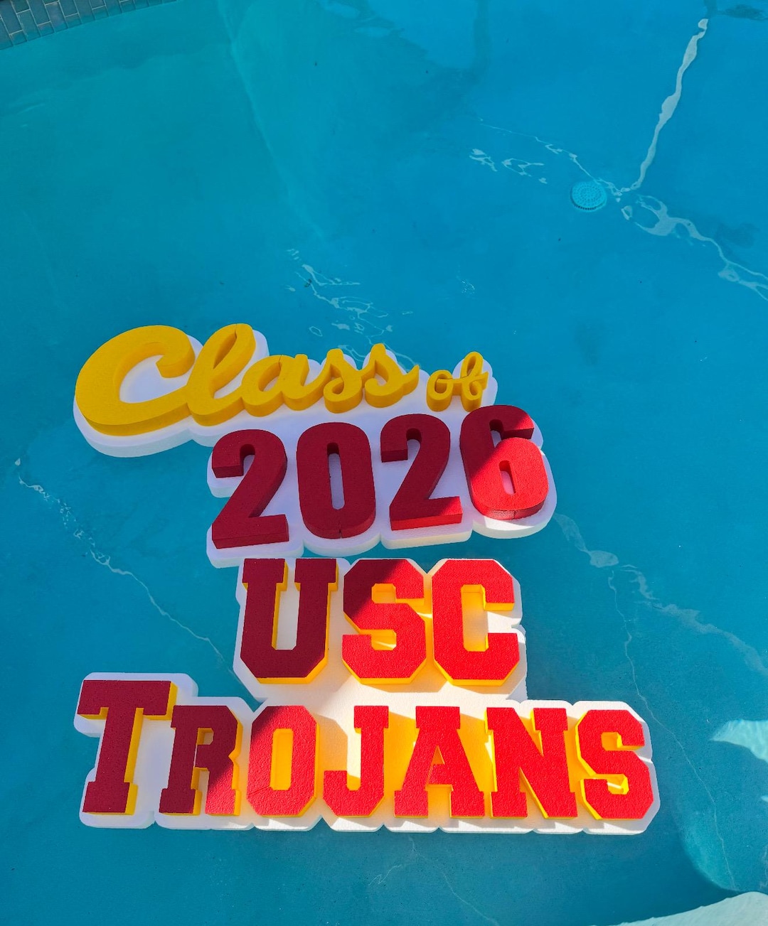Grad Sign | Pool Float | Custom Made - Etsy
