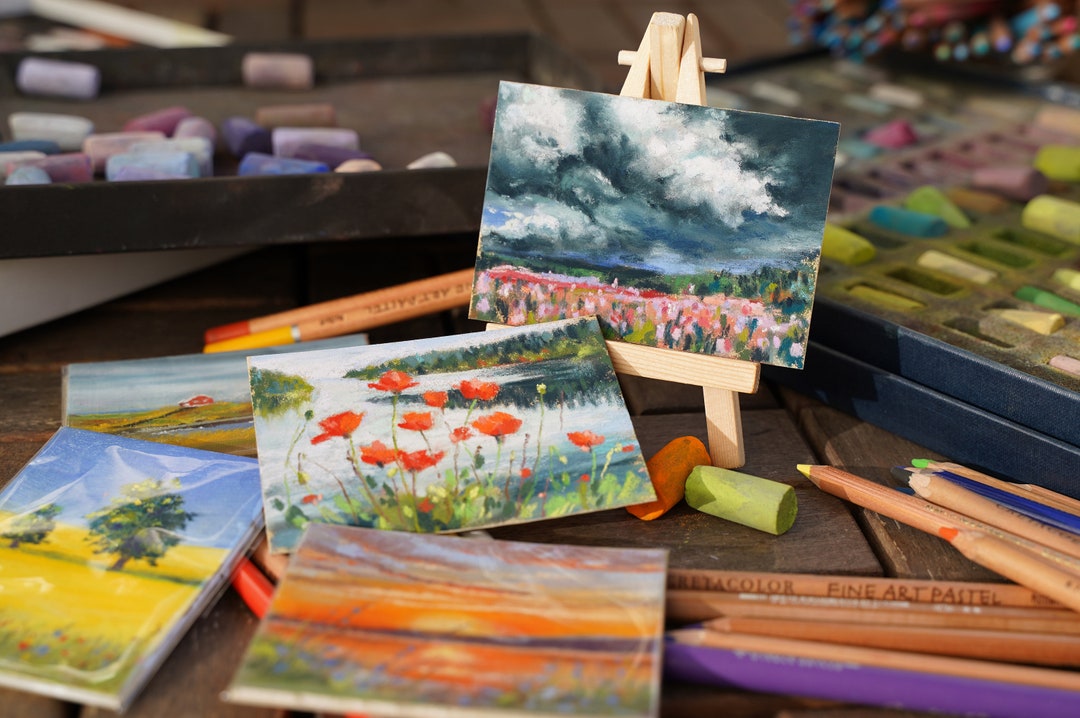 Custom Miniature Pastel Painting From Your Photo, Tiny Commision Art ...