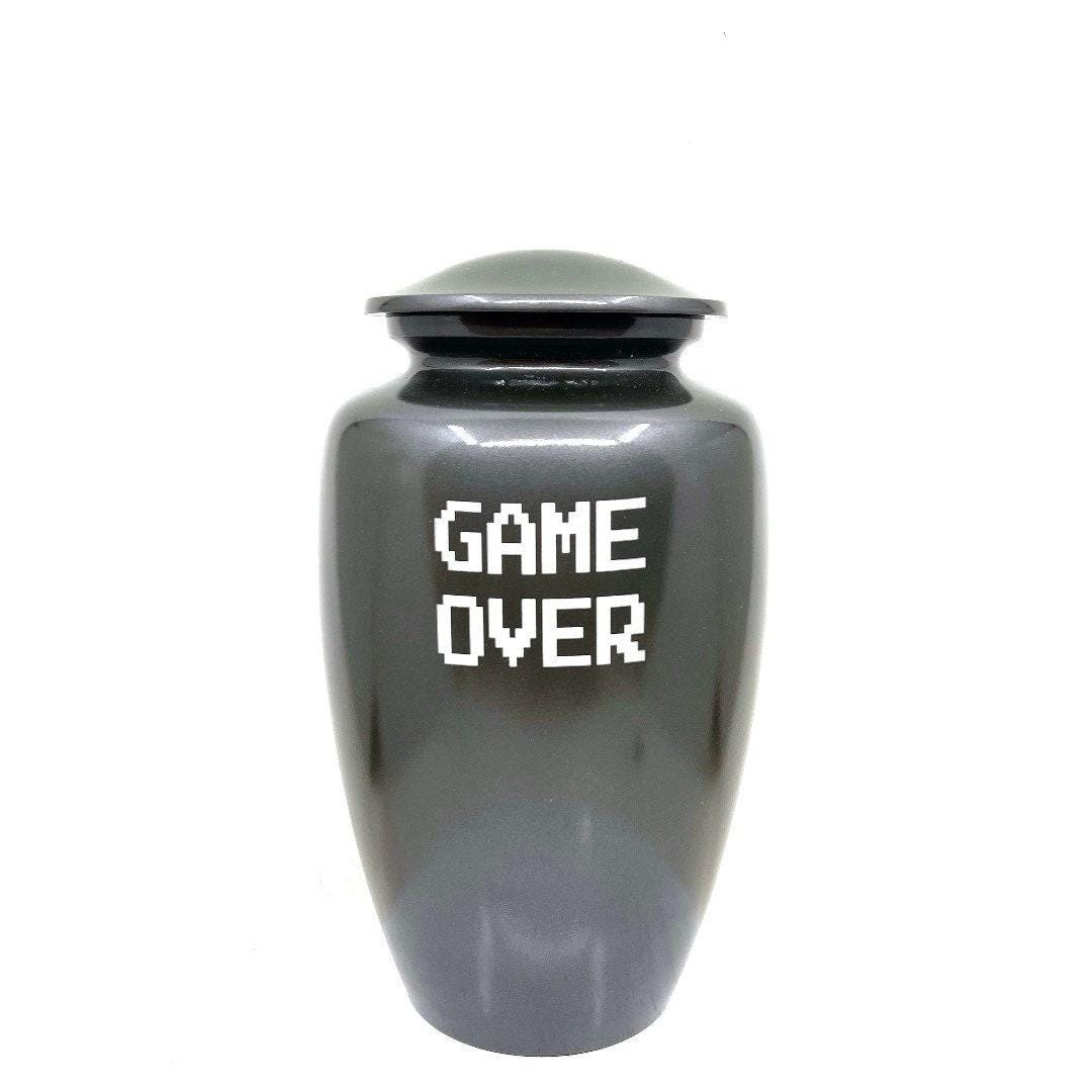 Game Over Cremation Urn for Ashes – Decorative Funeral Urn, Adult Size ...