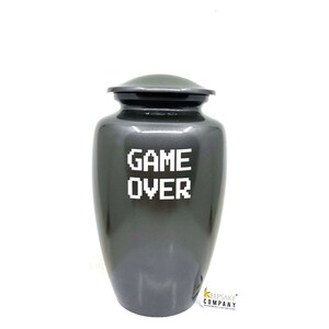 Game Over Cremation Urn for Ashes - Funeral Urn for Human - Urn for ...