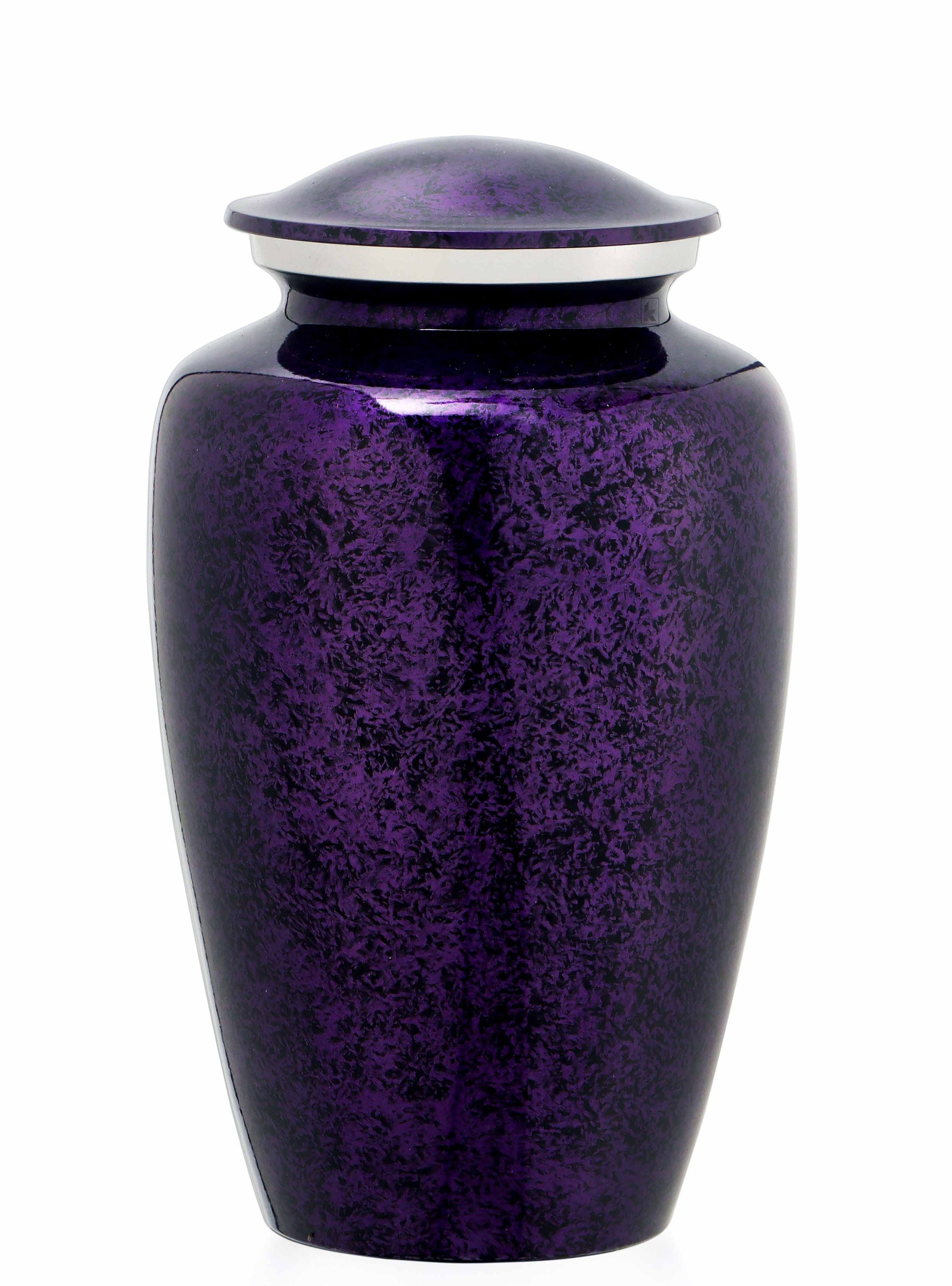 Purple Adult Urn - Engravable Full Size Urn for Human Ashes, Elegant ...