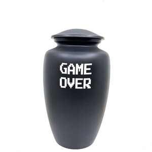 Game Over Cremation Urn for Ashes - Funeral Urn for Human - Urn for ...