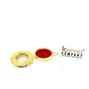 Brass Theca Relic in 24 Carat Gold Plating - Small Reliquary ...