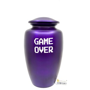 Game Over Cremation Urn for Ashes - Funeral Urn for Human - Urn for ...