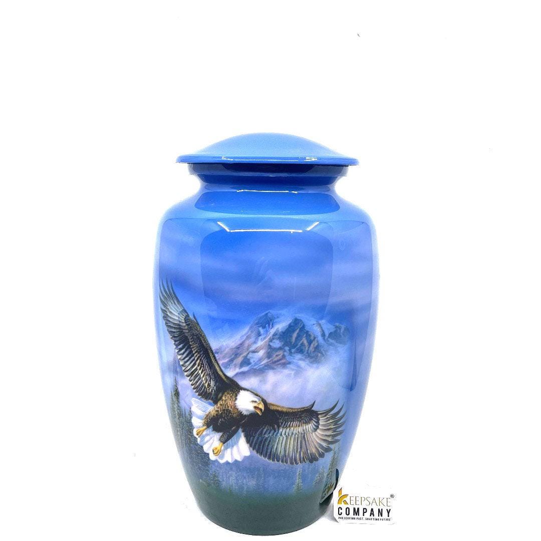 Eagle in Flight Adult Cremation Urn - Aluminum, Personalized - Etsy