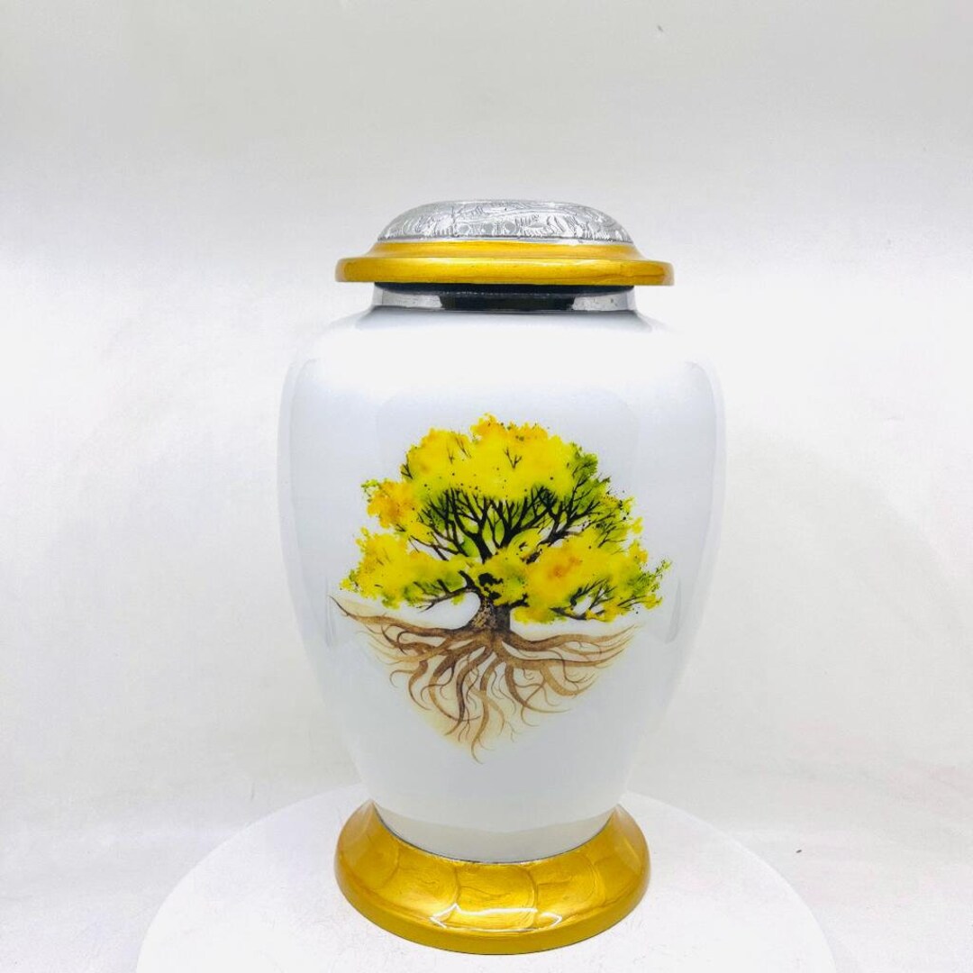Golden Tree of Life Cremation Urns for Adult Ashes - Urns for Human ...