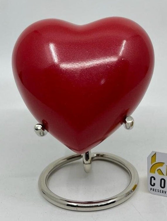 Keepsake Company's Heart Shaped Urns in Red Colour With | Etsy