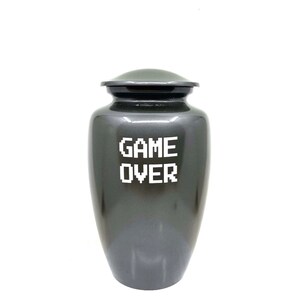 Game Over Cremation Urn for Ashes - Funeral Urn for Human - Urn for ...