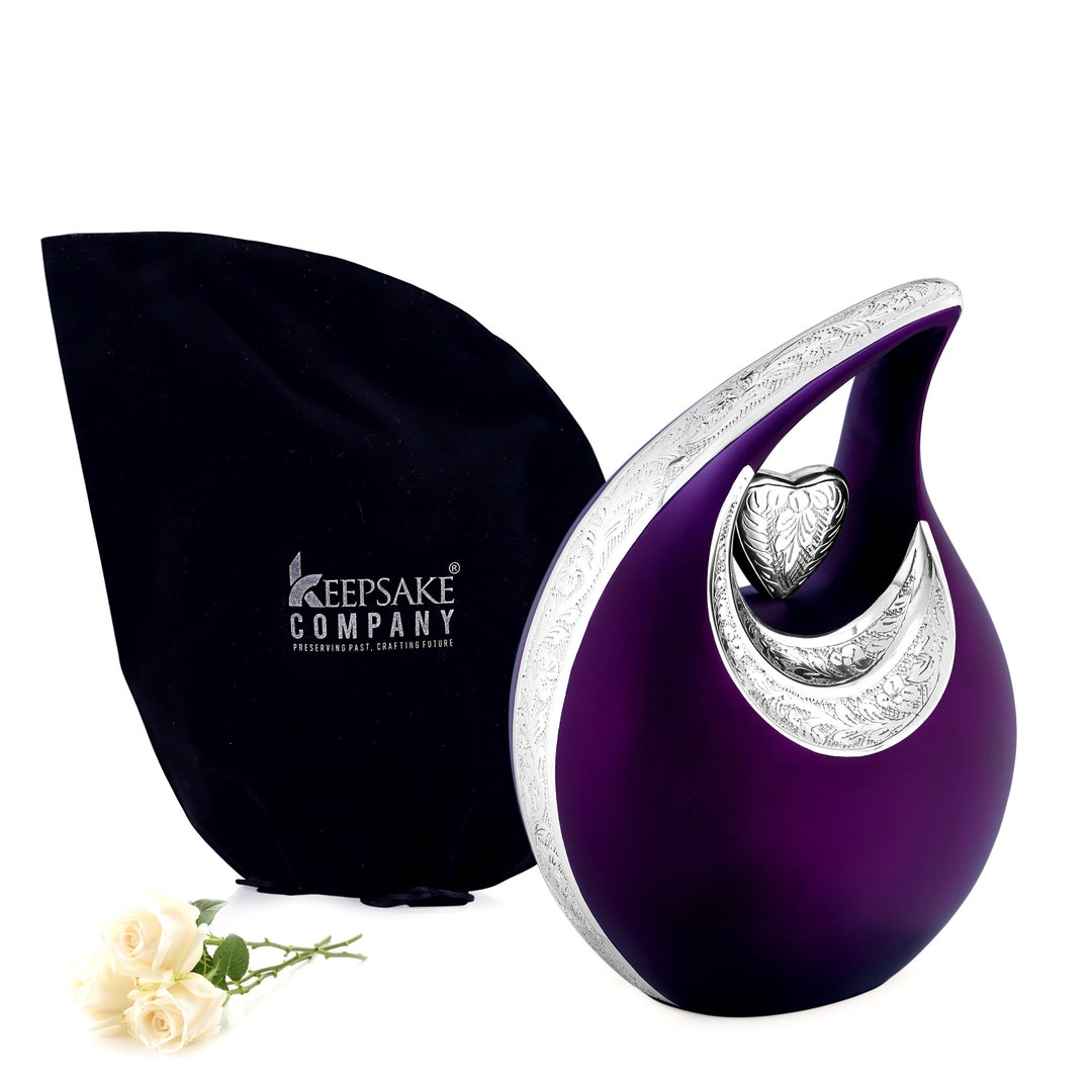 Super Premium Purple Teardrop Urns for Ashes Adult Male - Urn - Urns ...