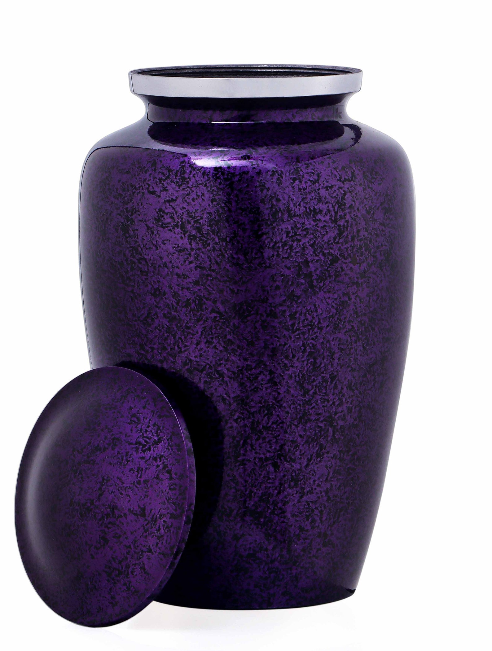 Purple Adult Urn - Engravable Full Size Urn for Human Ashes, Elegant ...