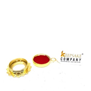 Brass Theca Relic in 24 Carat Gold Plating - Small Reliquary ...