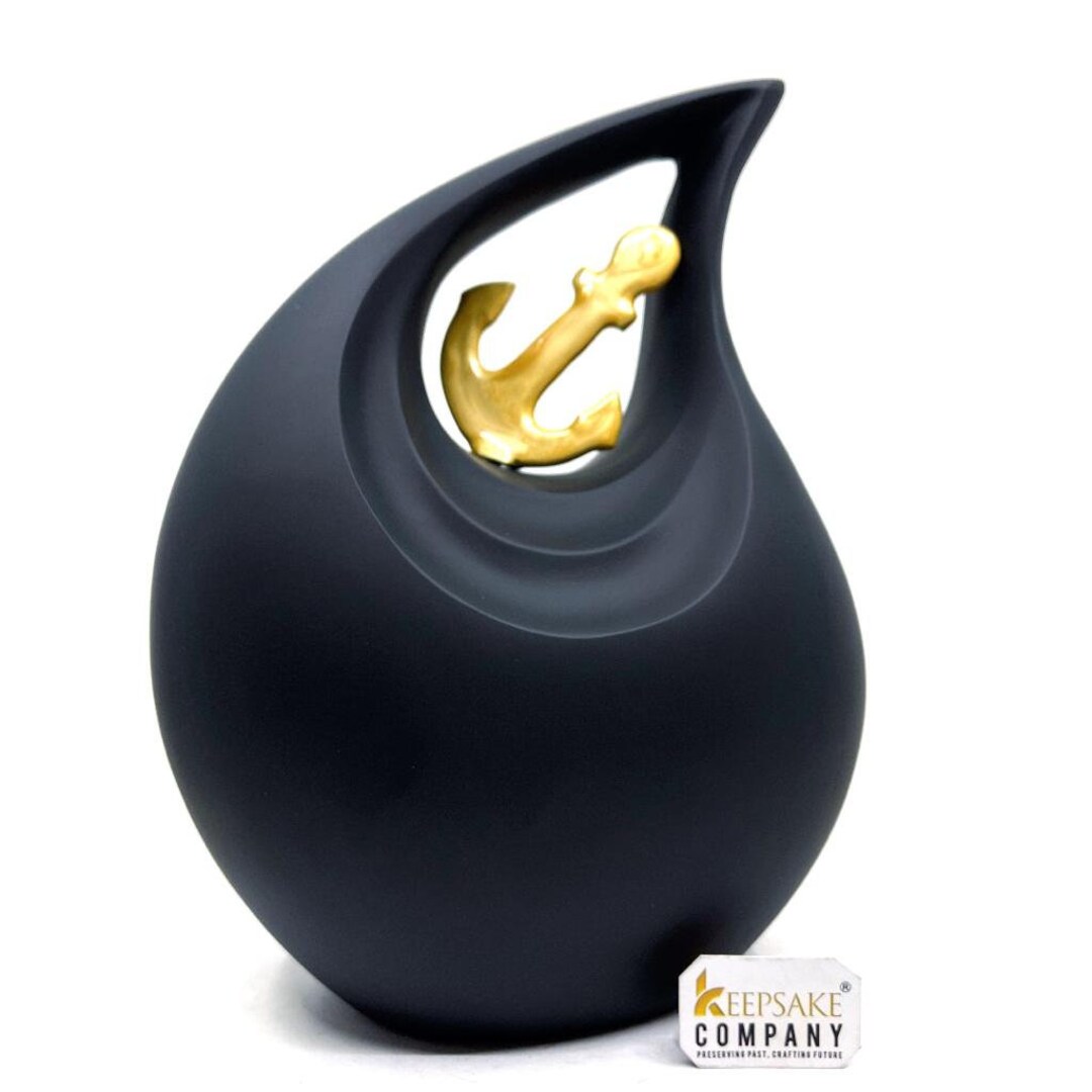 Premium Black Teardrop Urns for Ashes Adult Male Urn Urns - Etsy
