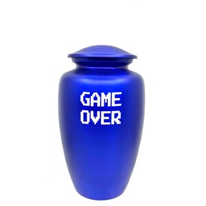 Game Over Cremation Urn for Ashes - Funeral Urn for Human - Urn for ...