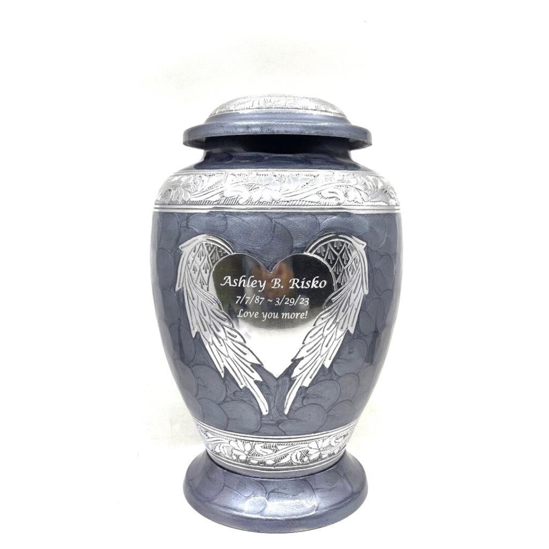 Grey Cremation Urns for Adult Ashes - Urns for Human Ashes - Urns for ...