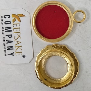 Brass Theca Relic in 24 Carat Gold Plating - Small Reliquary ...