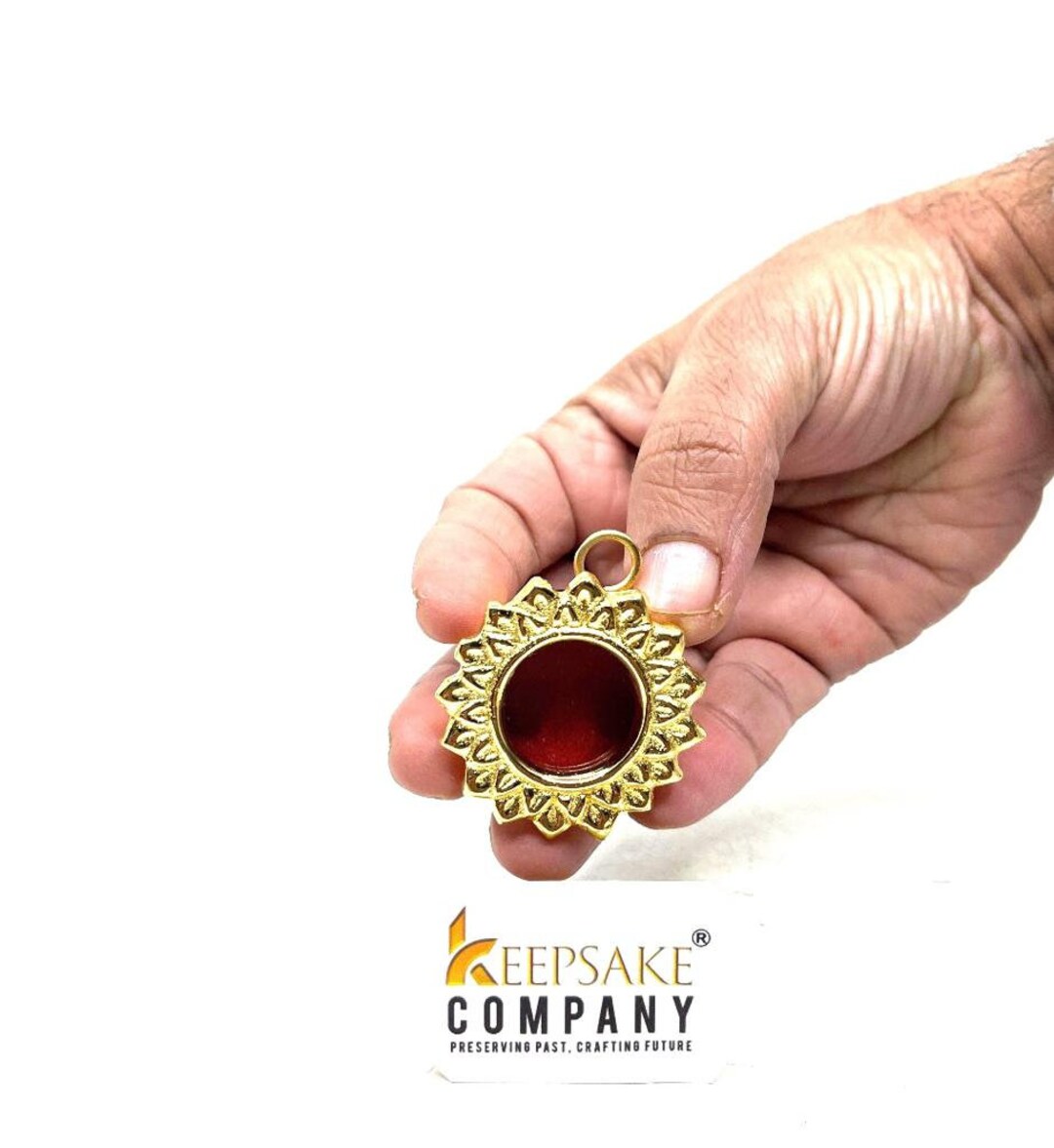 Brass Theca Relic in 24 Carat Gold Plating - Small Reliquary ...