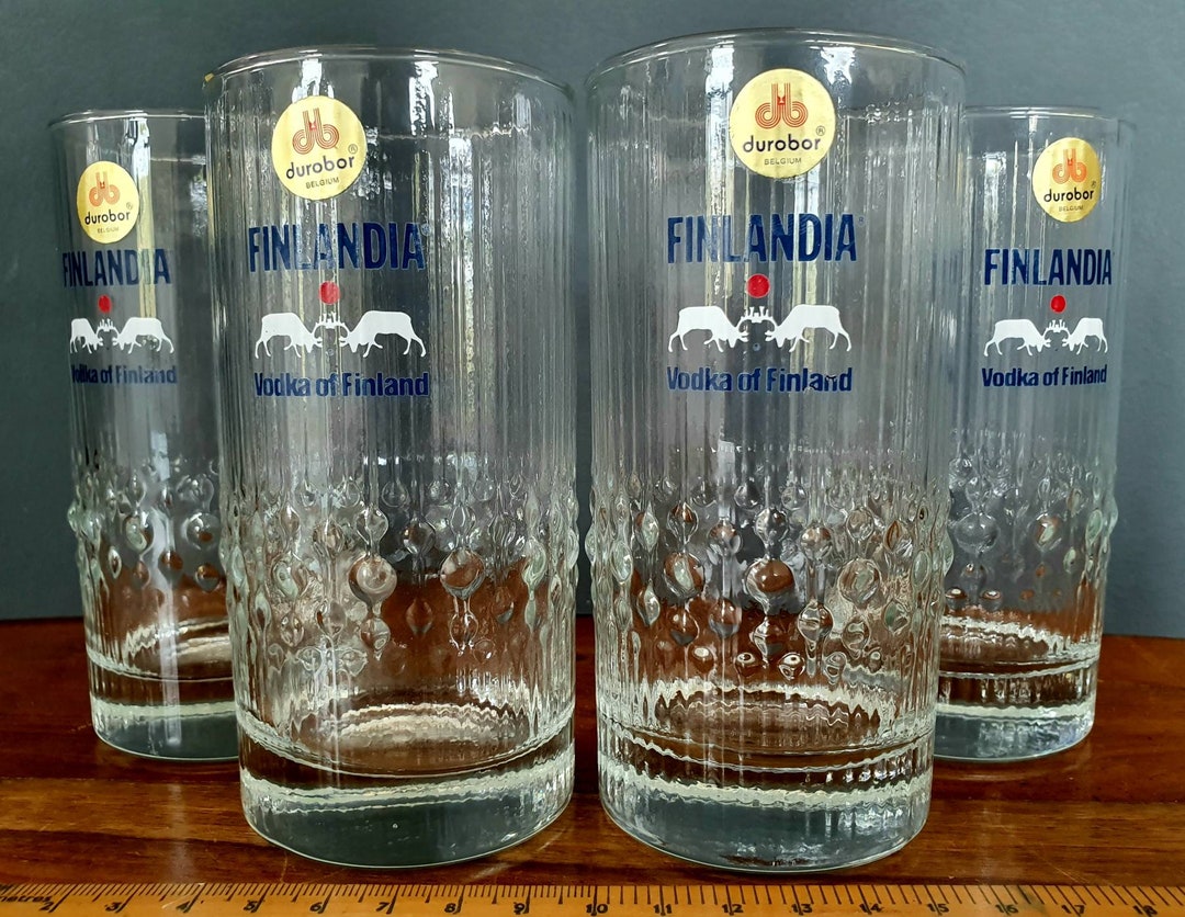 4 Mid Century Durobor Alaska Finlandia Hi-ball Glasses, as New, a ...
