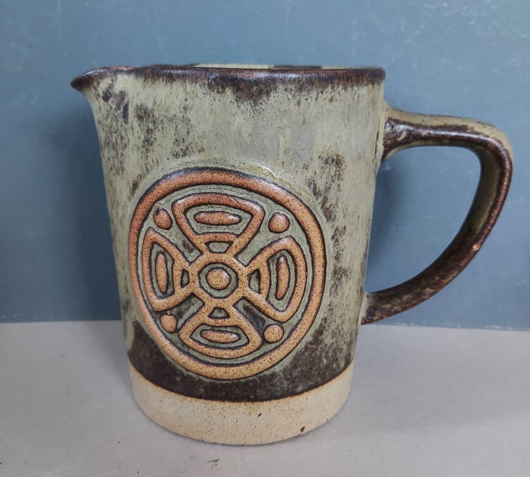 A Striking Vintage Studio Pottery Milk Jug Made by Tremar Pottery, With ...