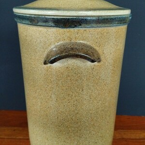 A Large Vintage Glazed Ceramic Storage Pot, by Honiton Pottery, Devon ...