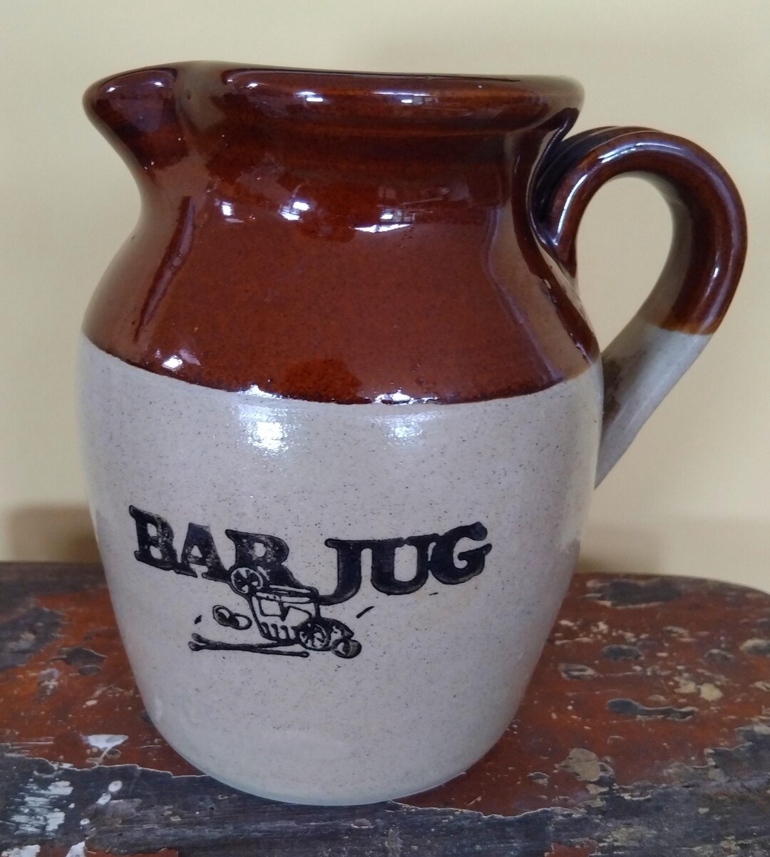 A Vintage Glazed Stoneware Bar Jug, by Pearsons, Chesterfield, 1970's ...