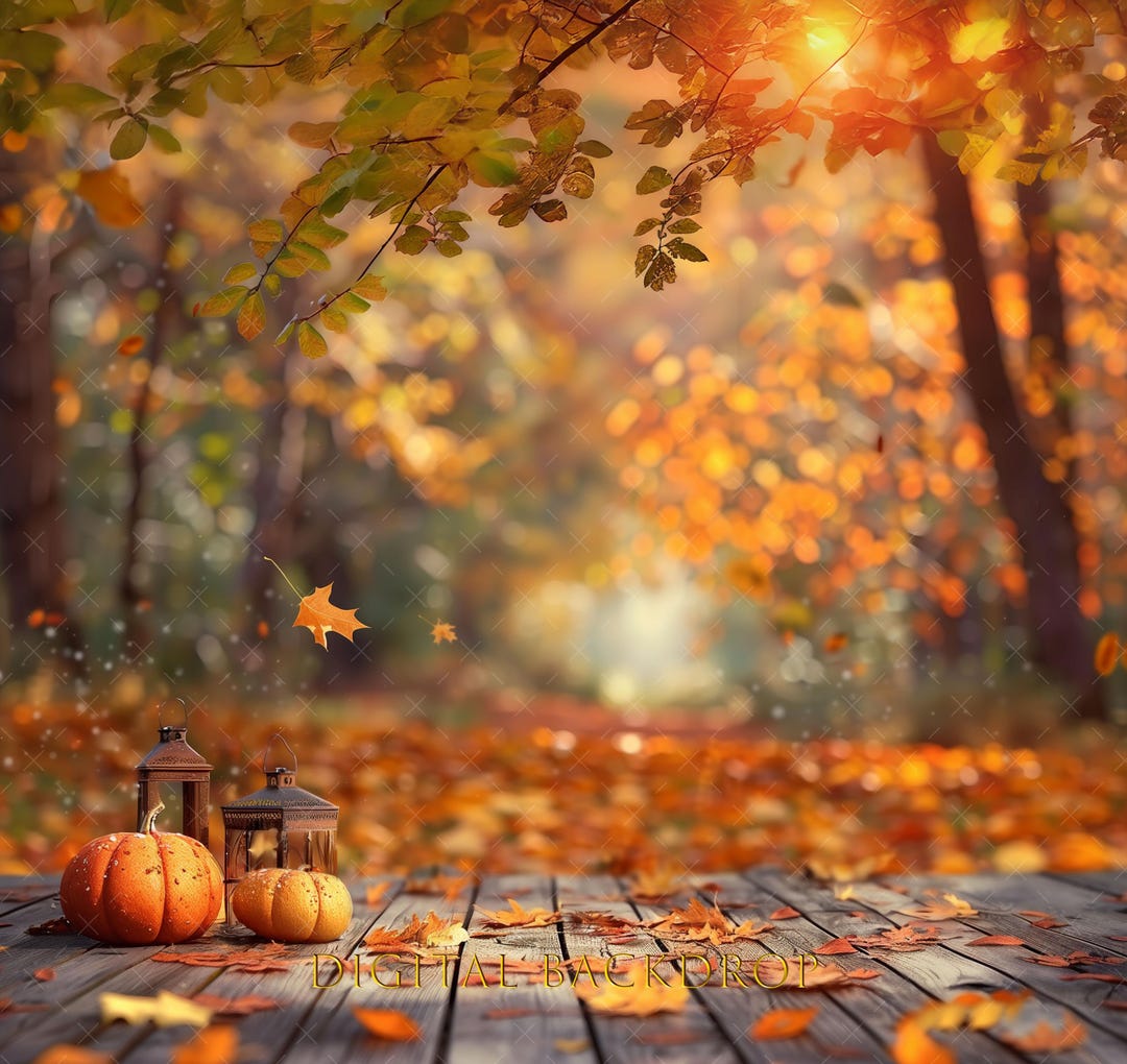 Fall Backdrop, Digital Backdrop, Photo Background, Photoshop Backdrop ...