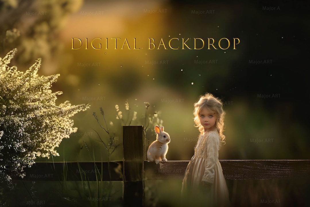 Spring Digital Backdrop, Digital Backdrop, Photo Background, Photoshop Backdrop, Garden Backdrop ...