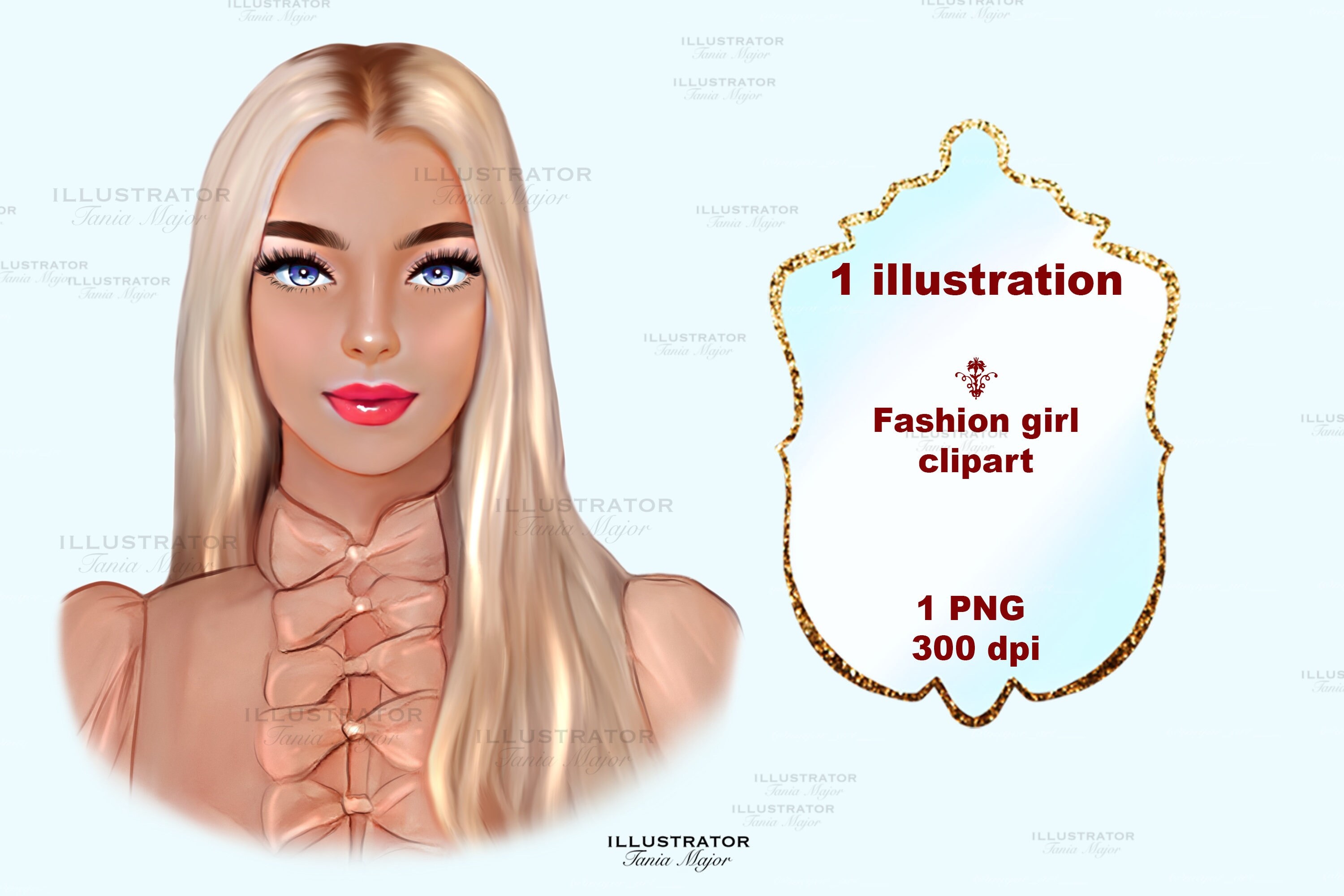 Fashion Girl Clipart Planner Clipart Planner Cover Face Clipart ...