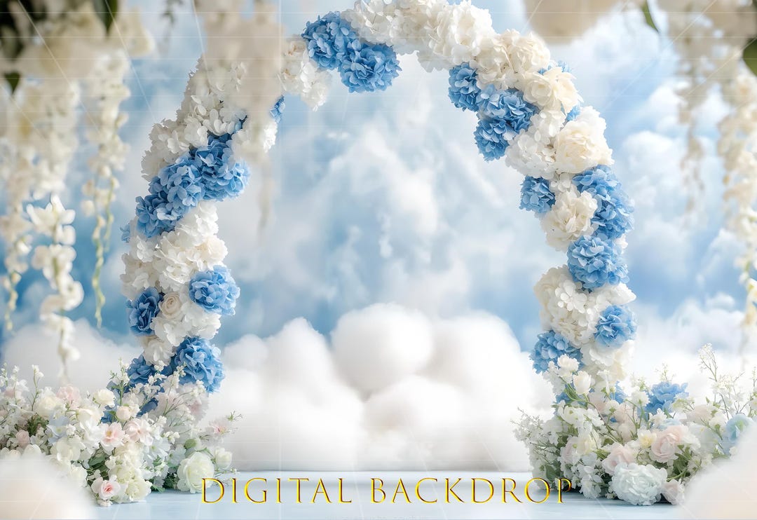 Flower Arch Spring Studio Background, Spring Photography Backdrop ...