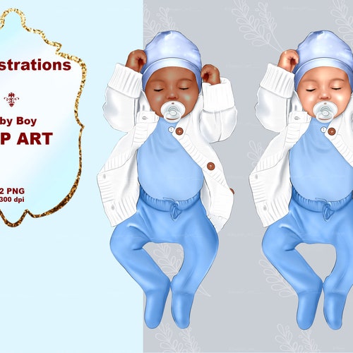 Baby Boy Clipart Newborn Baby Boy Sublimation Designs - Etsy