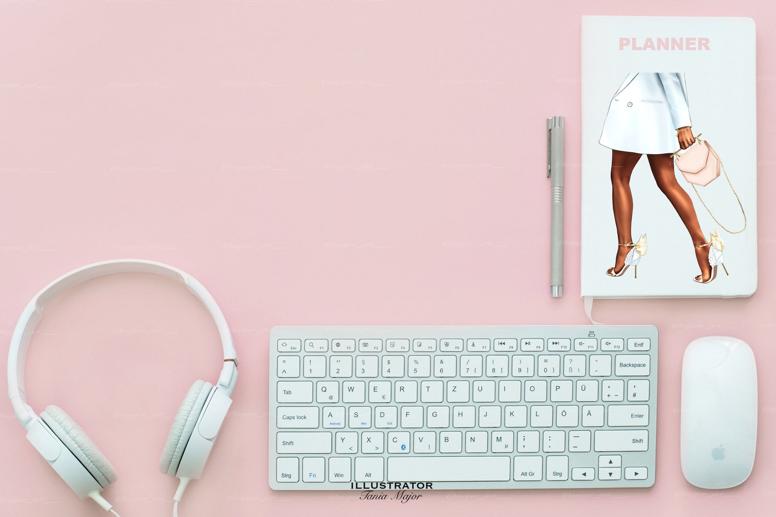 Fashion Clipart Fashion Girl Clipart Planner Cover PNG - Etsy