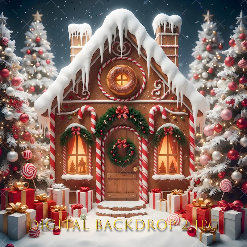 Candy Cane Christmas House - Etsy