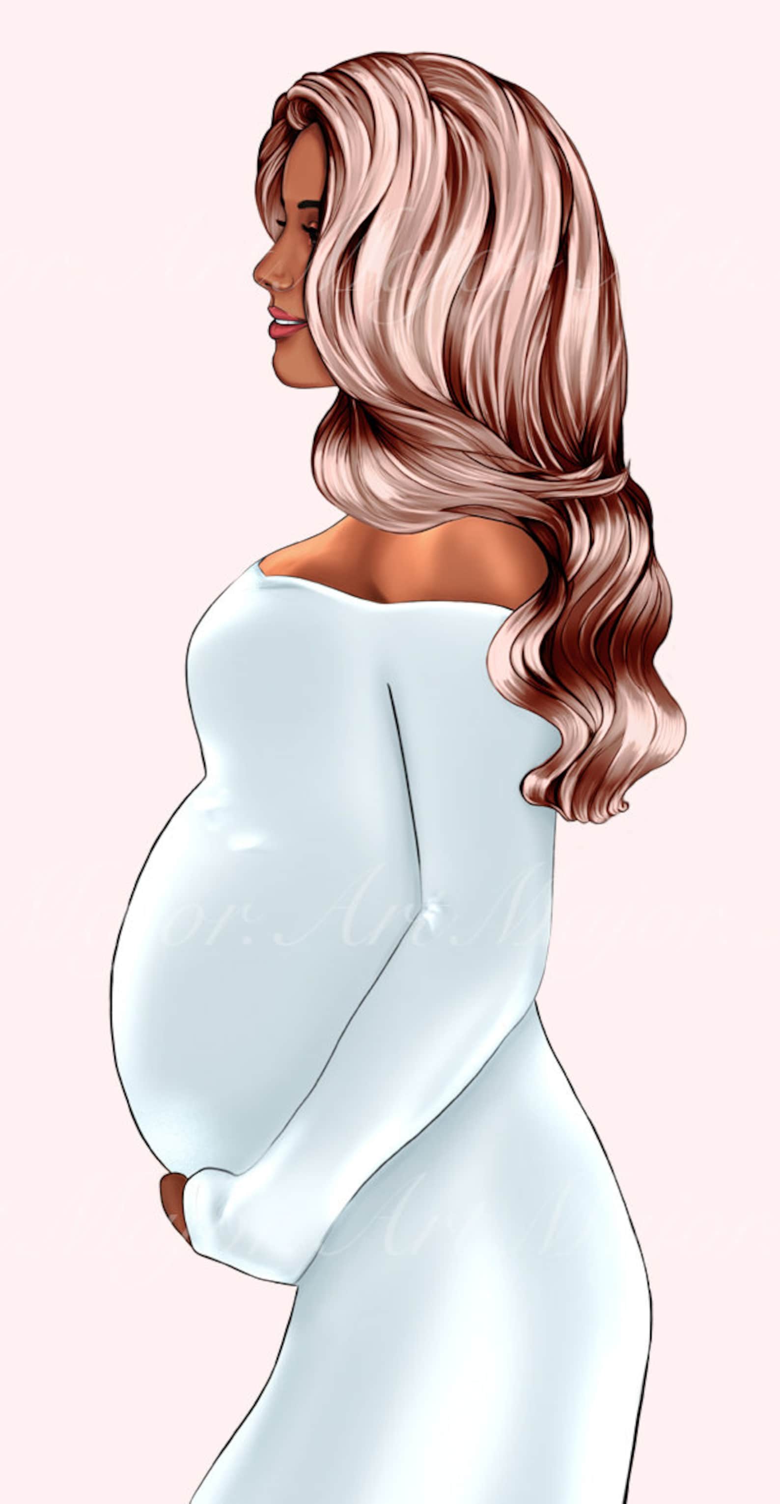 Pregnancy Clipart Maternity Clipart Mom to Be Clipart - Etsy