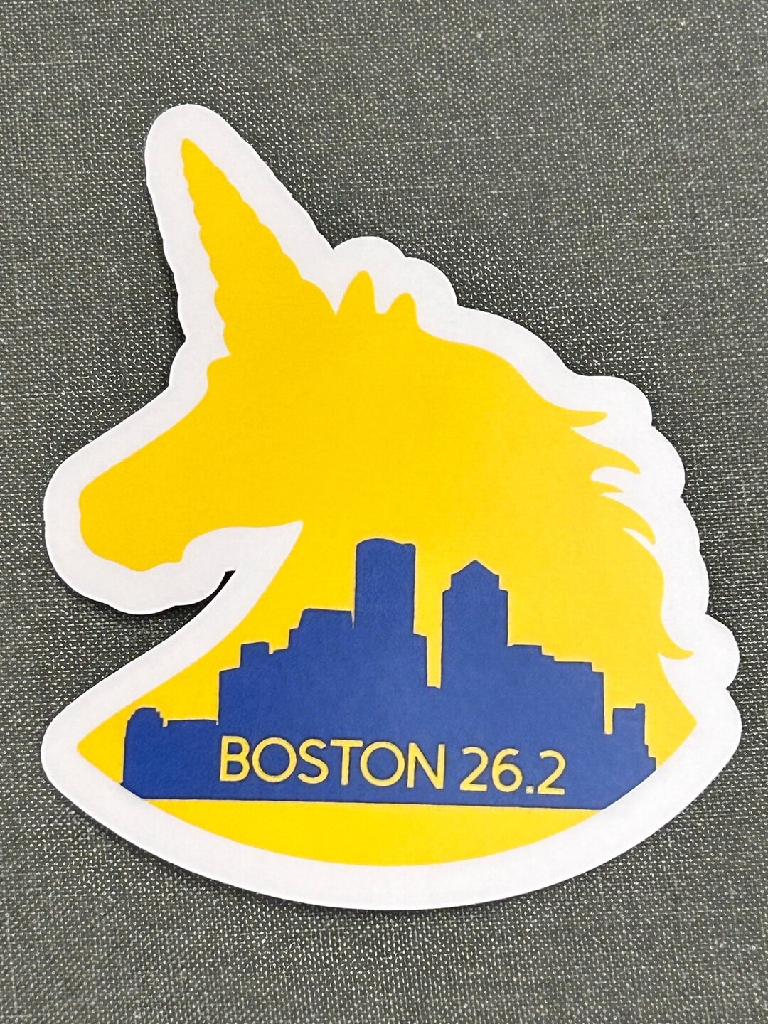 Boston Marathon Sticker, Unicorn Boston Sticker, Waterproof Marathon ...
